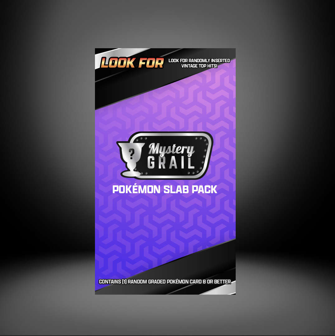 Mystery Grail Pokémon Slab Pack - 8 or better
